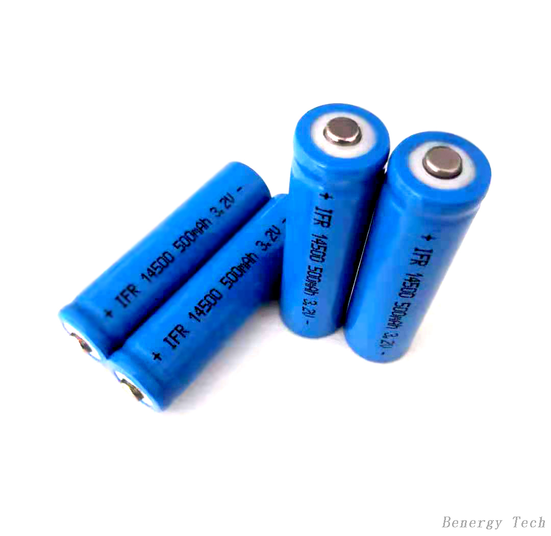 Lifepo4 Battery Cell 14500 3.2V 500mAH AA Battery from China ...